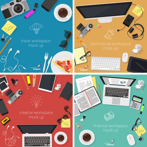 Desktop Top View Vector Images (over 4,100)