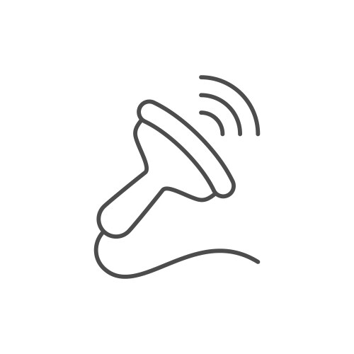 Ultrasound examination line outline icon Vector Image