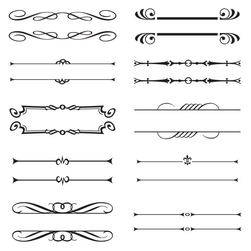 Vintage elements Royalty Free Vector Image - VectorStock