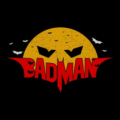 Awesome super hero logo template Royalty Free Vector Image