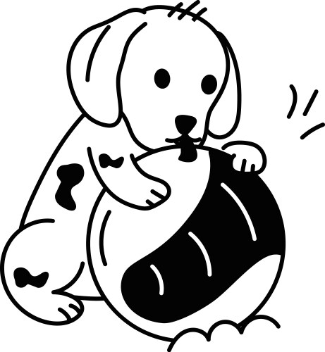 Dogs Ball Vector Images (over 10,000)