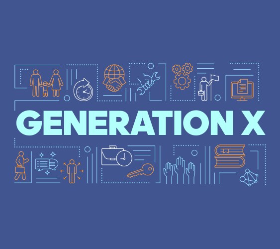 Generation X Icon Vector Images (over 770)