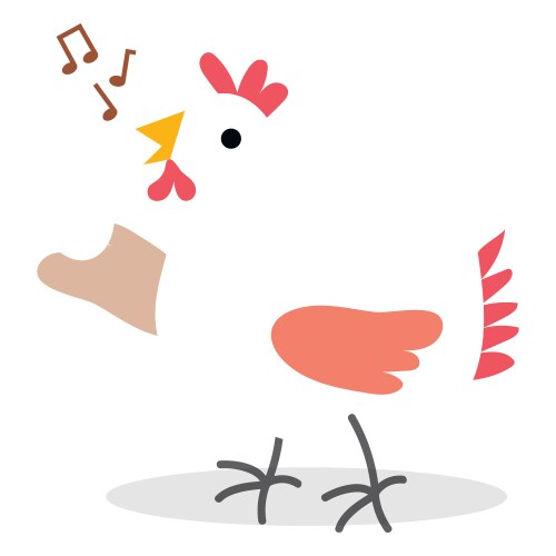 Cartoon Chicken Singing Vector Images (over 500)