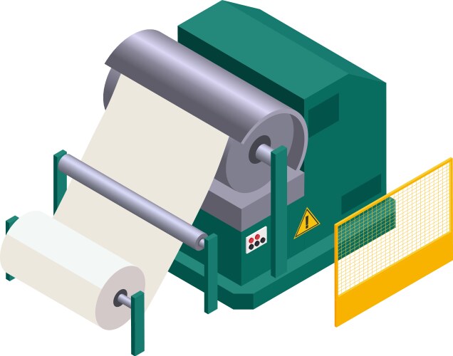 Paper production icon Royalty Free Vector Image