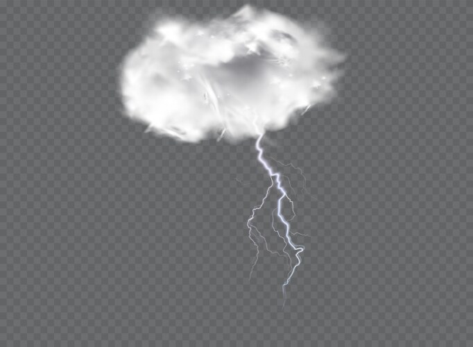 Realistic dark stormy sky with clouds Royalty Free Vector