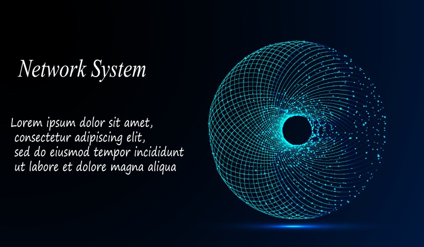 Wavy background array with dynamic particles Vector Image