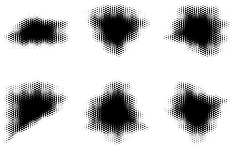 Halftone triangle pattern reprographic technique Vector Image