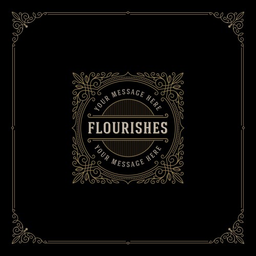 Logo Flourishes Flourish Vector Images (over 54,000)