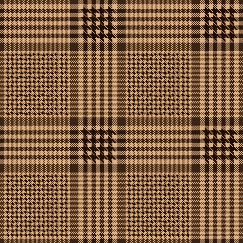 Houndstooth plaid pattern patchwork fabric swatch Vector Image