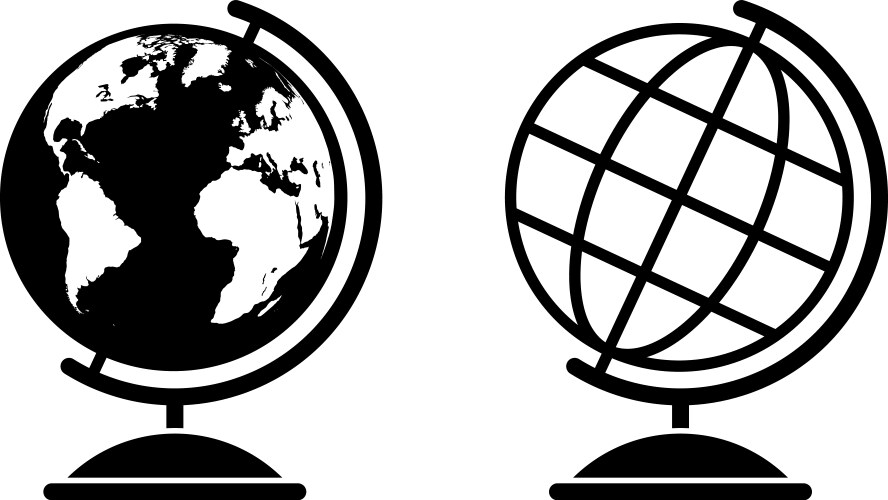 World Globe Outline Vector Images (over 61,000)