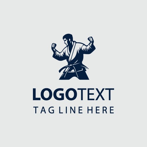 Karate logo Royalty Free Vector Image - VectorStock