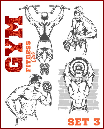 Men Gym Vector Images (over 7,100)