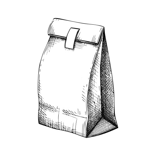 Hand drawn doodle sketch open notebook clear page Vector Image