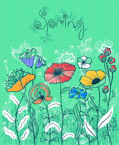Spring season Royalty Free Vector Image - VectorStock