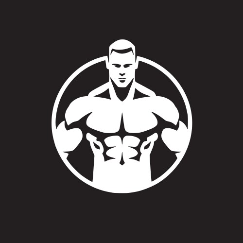 Gym - black and white isolated icon Royalty Free Vector