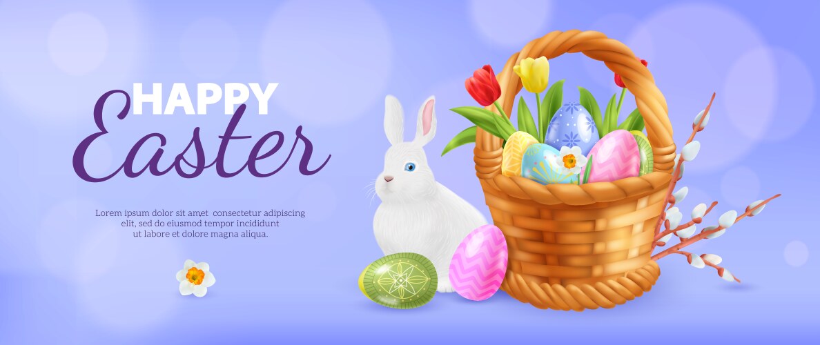Easter eggs background Royalty Free Vector Image