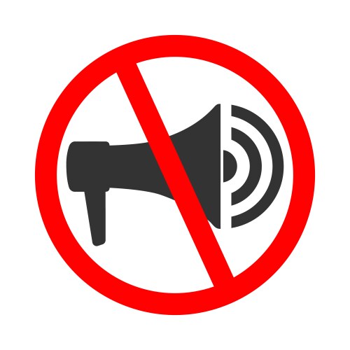 No Shouting Sign Vector Images (over 260)