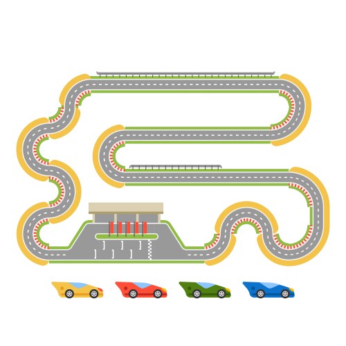 Race track Royalty Free Vector Image - VectorStock