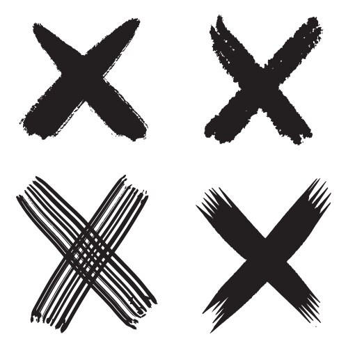 Hand drawn brush arrow Royalty Free Vector Image