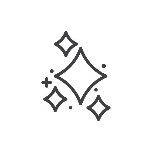 Sparkles icon Royalty Free Vector Image - VectorStock