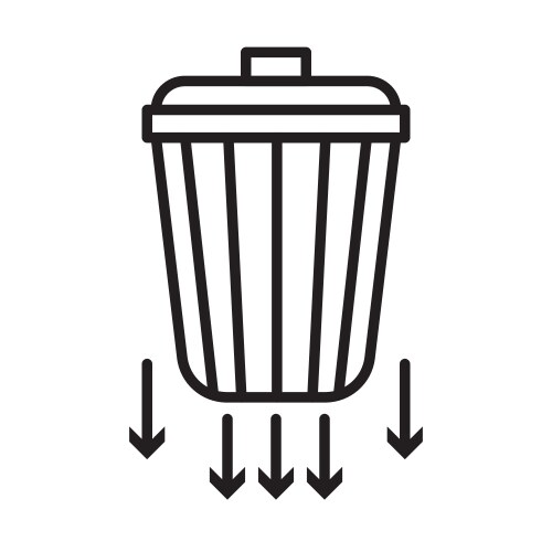 Waste reduction graphic promoting sustainable Vector Image