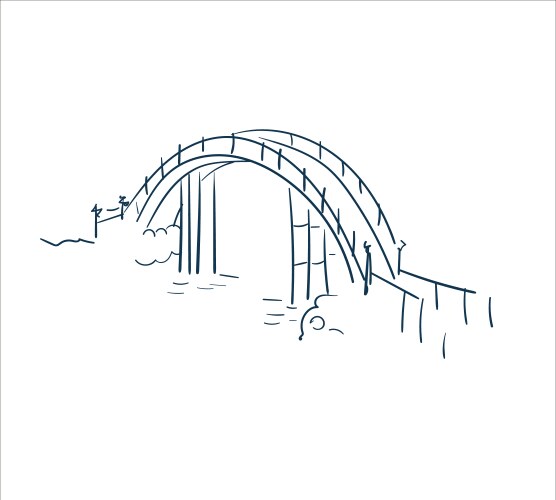 River Bridge Sketch Vector Images (over 600)
