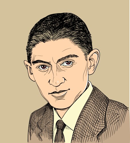 Franz kafka Royalty Free Vector Image - VectorStock