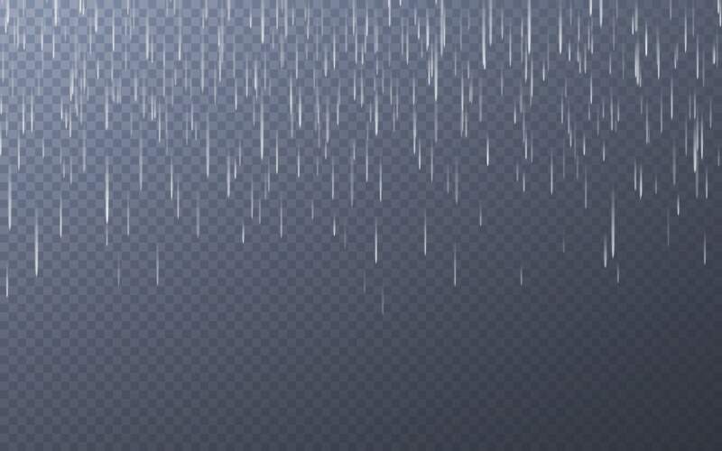 Falling rain realistic background Royalty Free Vector Image