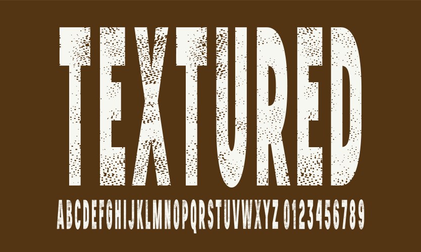 Extra condensed serif font for label design Vector Image