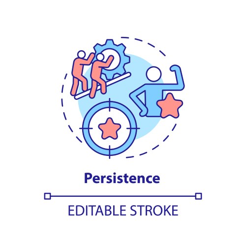 Okrs method multi color concept icon Royalty Free Vector