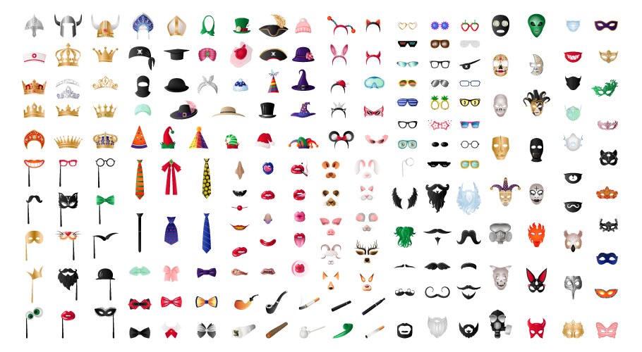 Horror characters heads Royalty Free Vector Image