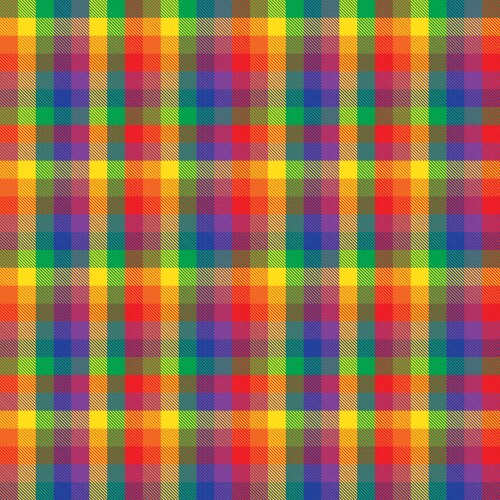 Seamless rainbow checkered pattern Royalty Free Vector Image