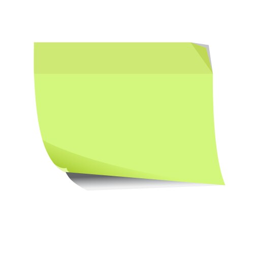 Blank note sticker cartoon Royalty Free Vector Image