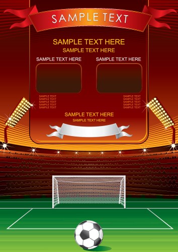 Soccer poster Royalty Free Vector Image - VectorStock