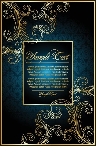 Vintage card design Royalty Free Vector Image - VectorStock