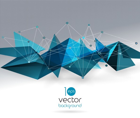 Abstract geometric background with triangle Vector Image