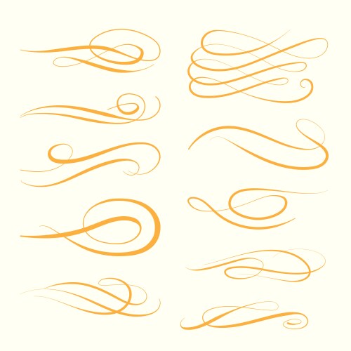 Green swash ornamental with leaf Royalty Free Vector Image