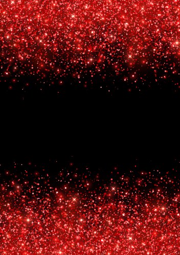 Red Glitter Border Frame Royalty Free Vector Image