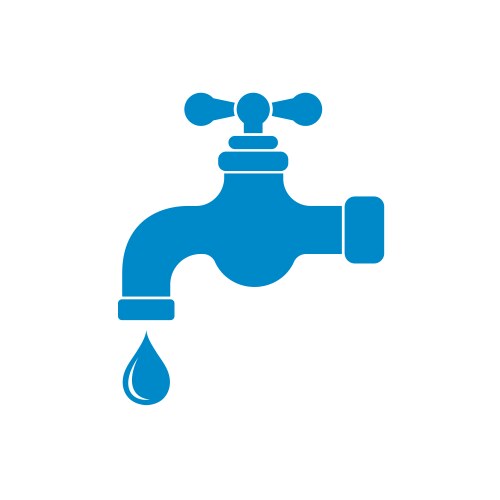 Water tap symbol Royalty Free Vector Image - VectorStock