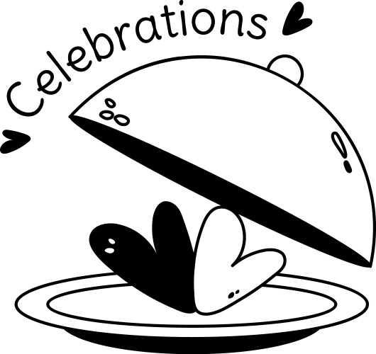 Wedding dinner Royalty Free Vector Image - VectorStock