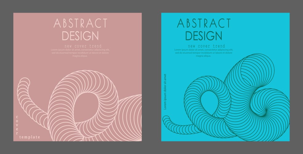 Three-dimensional spiral effect the dynamic shape Vector Image