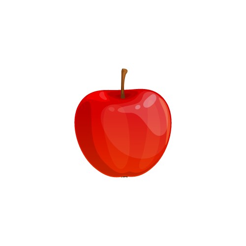 Colorful fruit apple icon Royalty Free Vector Image