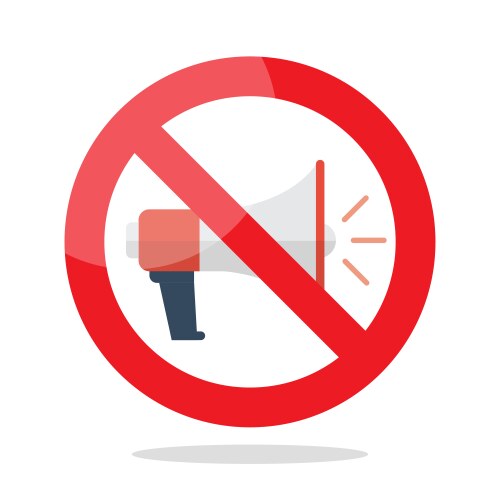 No sign Royalty Free Vector Image - VectorStock