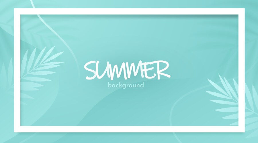 Summer frame tropical background Royalty Free Vector Image