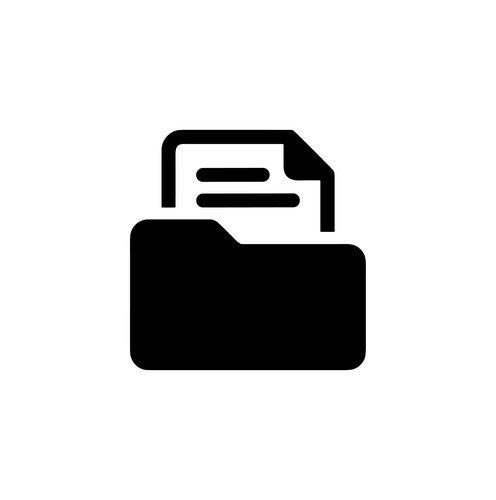 flat folder icon