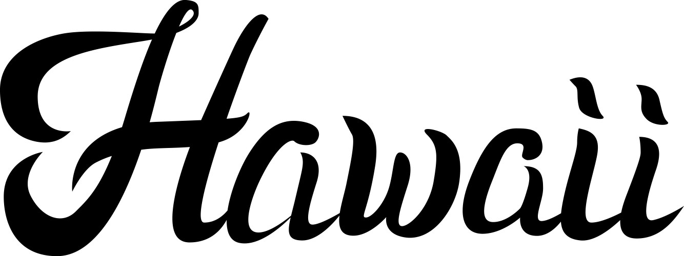 Hawaii Lettering Vector Images (over 4,200)