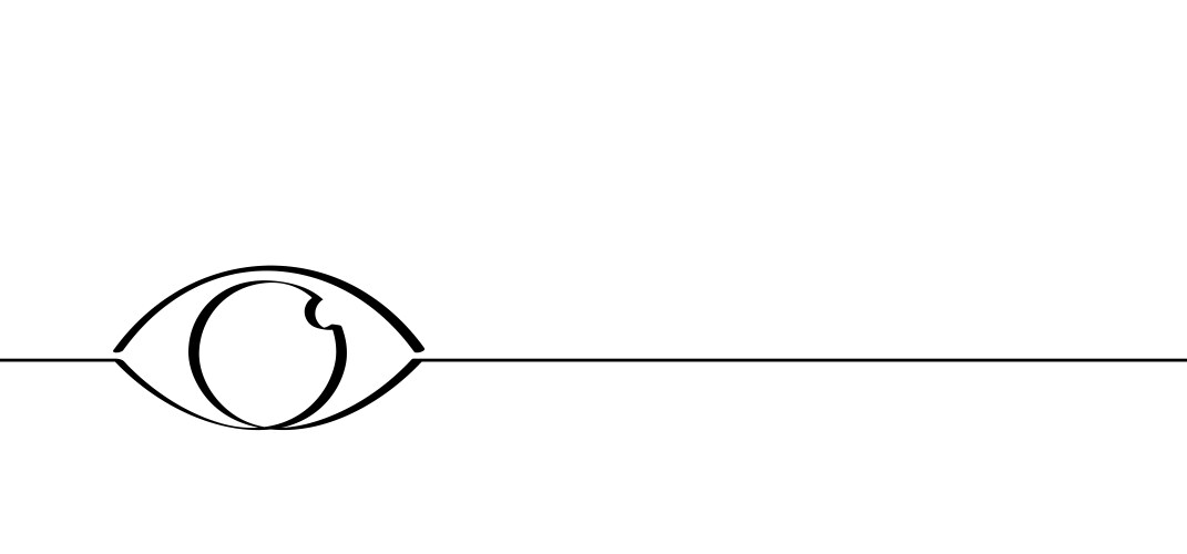 Open human eye line logo Royalty Free Vector Image