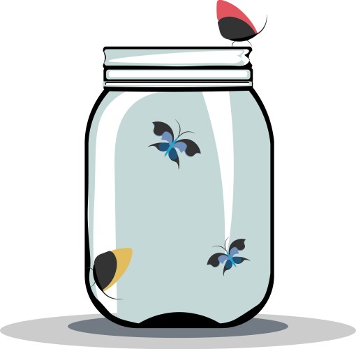 Butterfly Jar Vector Images (over 820)