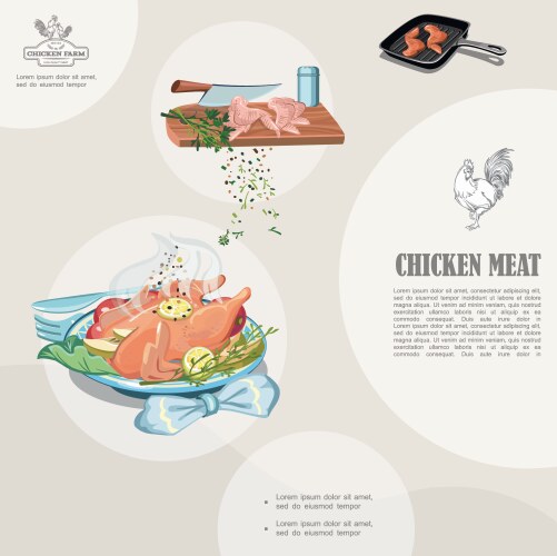 Chicken stew Royalty Free Vector Image - VectorStock
