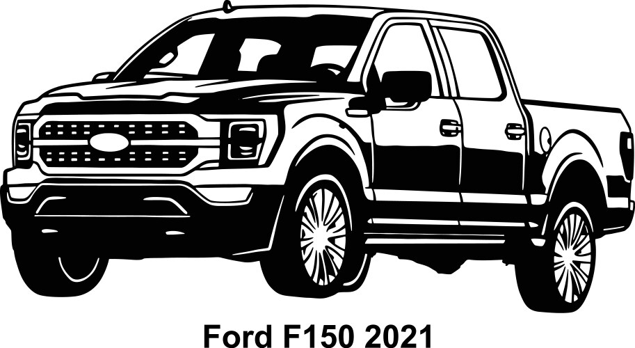 1979 Ford F150 Pickup Truck Royalty Free Vector Image